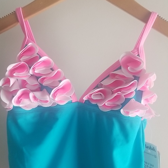 Floatimini | Swim | Floatimini Girls Swimsuit Pink Blue With Roset ...